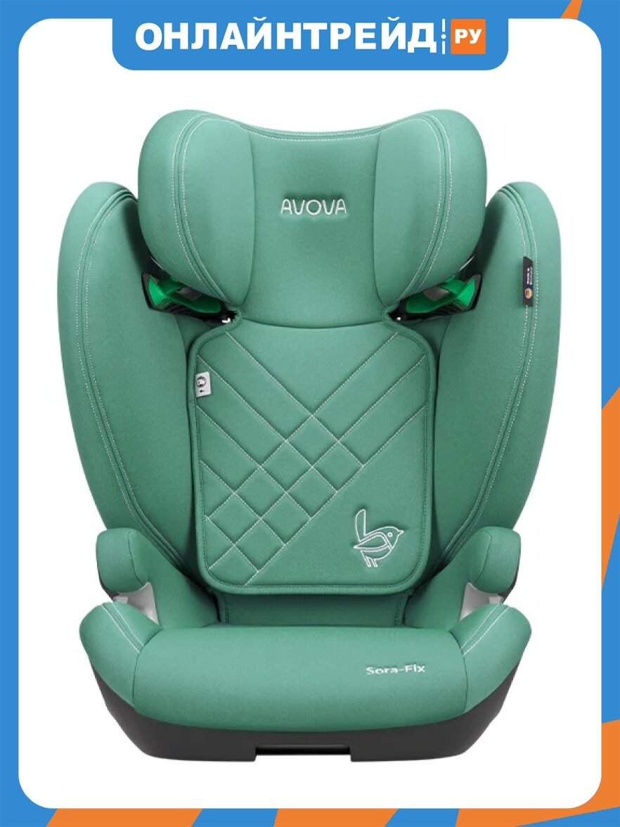 Автокресло Avova Sora Fix группа 2/3 Lime Green мятный