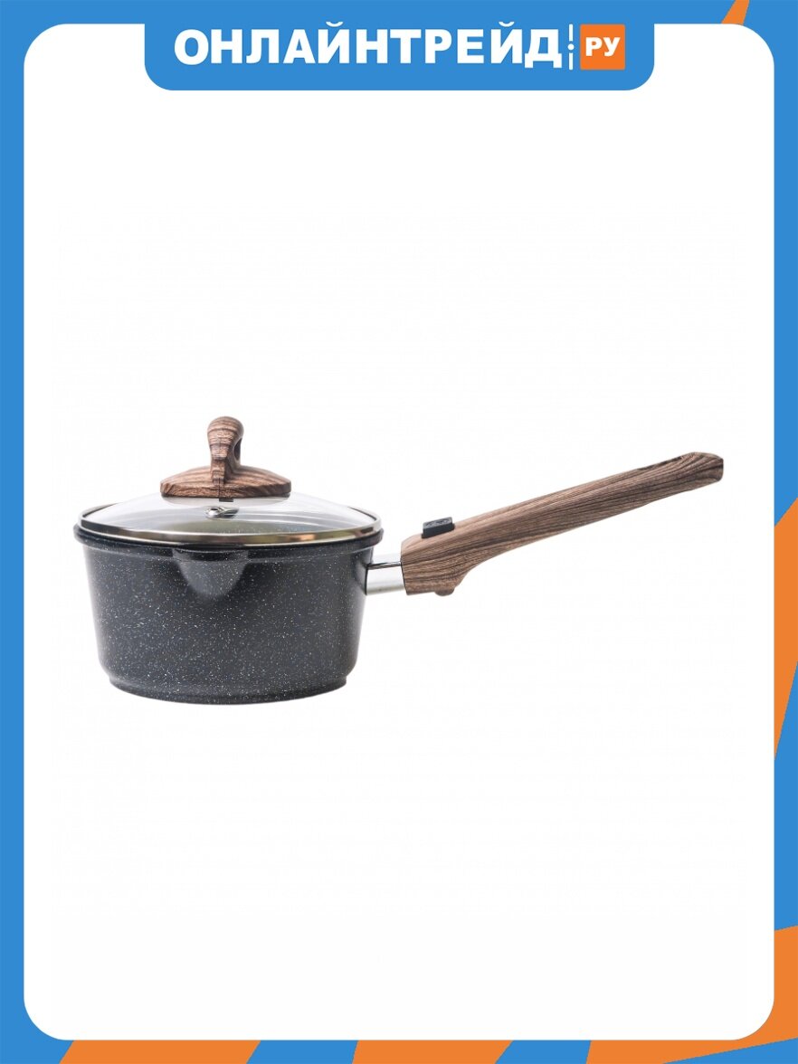 Ковш Panairo "ECO induction" 1.4 л, с крышкой и съемной ручкой, индукция (ECO-KOV-1.4-S. wd-K. wd-I)