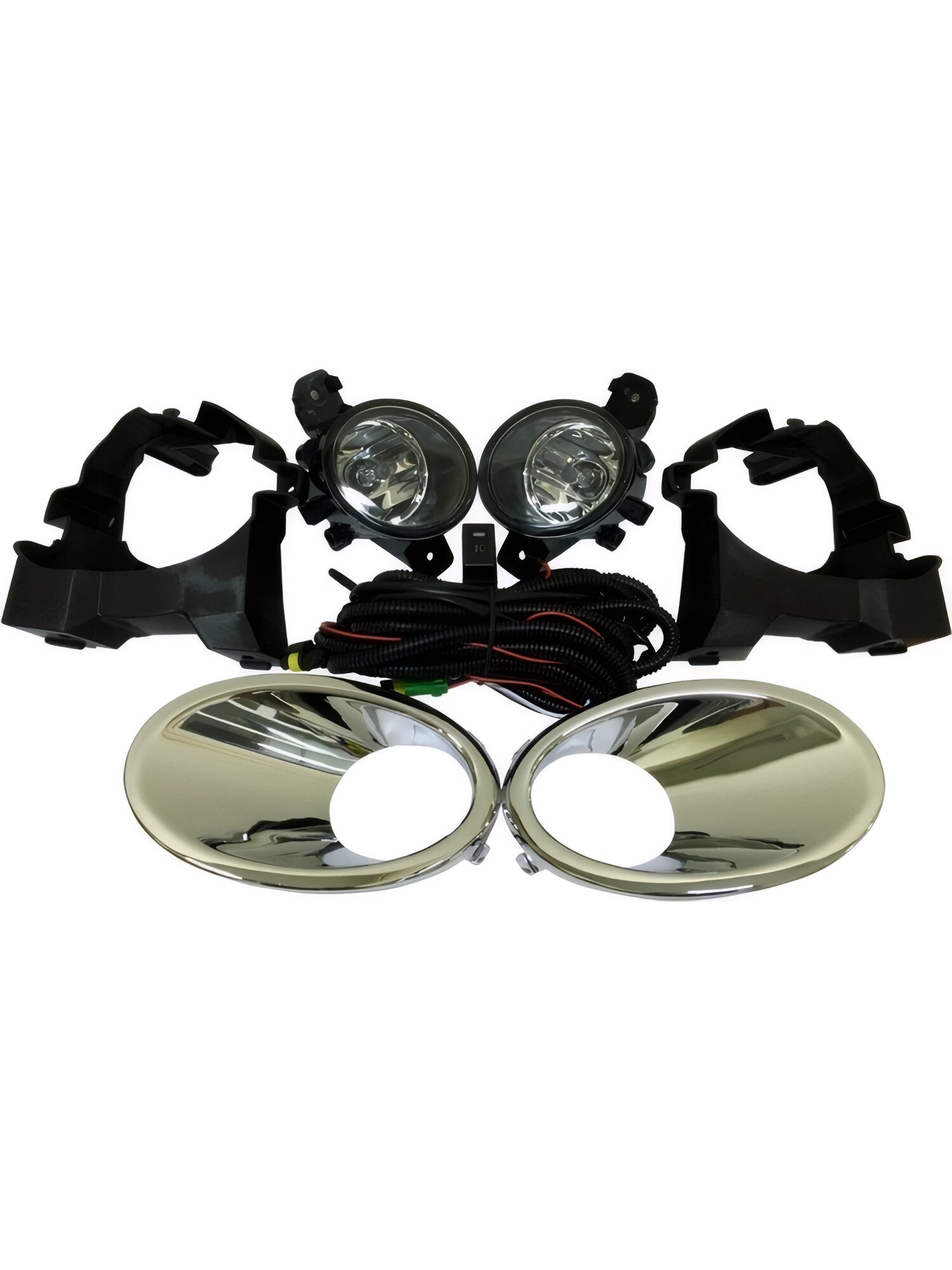 Противотуманные фары галогенные DLAA NS-560 QASHQAI 2011- + провод, кнопка (комплект)