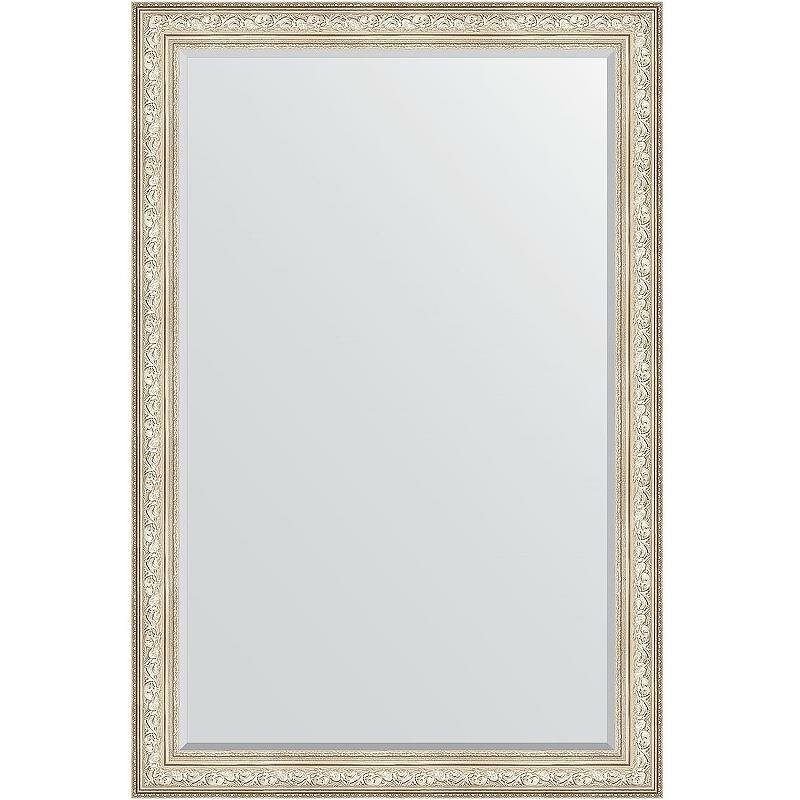 Зеркало Evoform Exclusive 180х120 BY 3634 с фацетом в багетной раме - Виньетка серебро 109 мм