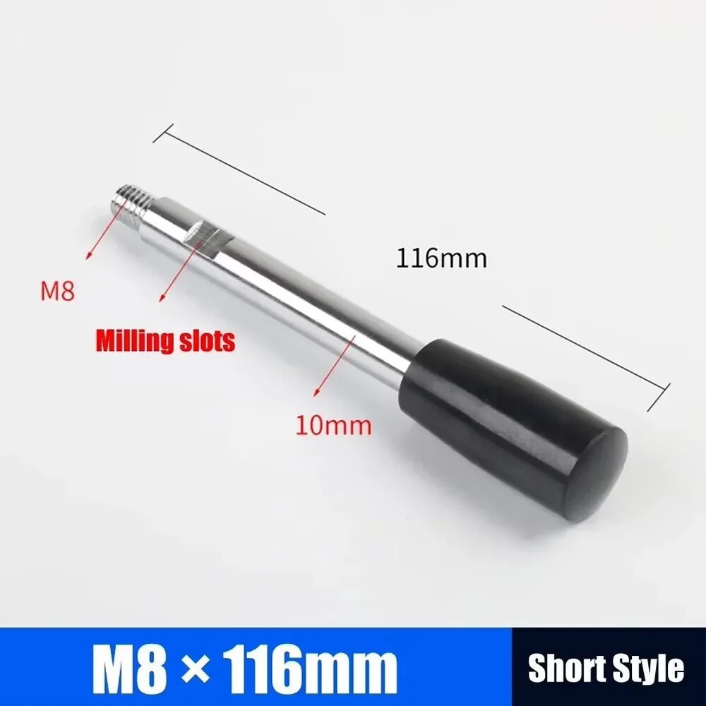 Ручка M8x116mm черная, 116 мм