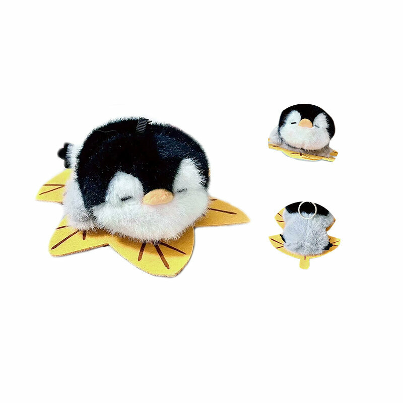Плюшевый шарм унисекс ELEPH BUNNY Maple Leaf Penguin Charm[Autumn], высота 12 см