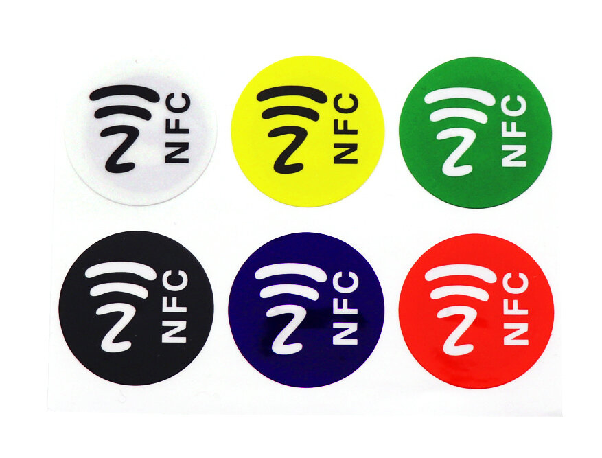 NFC метка самоклеющаяся, 12 штук