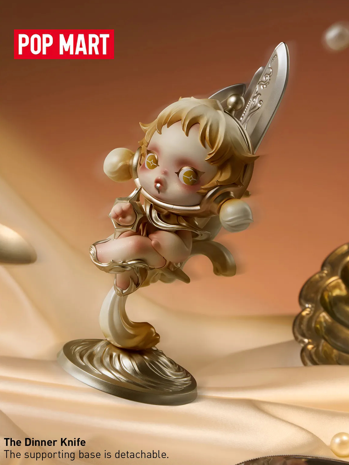 Коллекционная фигурка Слепая коробка POP MART SKULLPANDA The Feast Begins Series Figures-The Dinner Knife