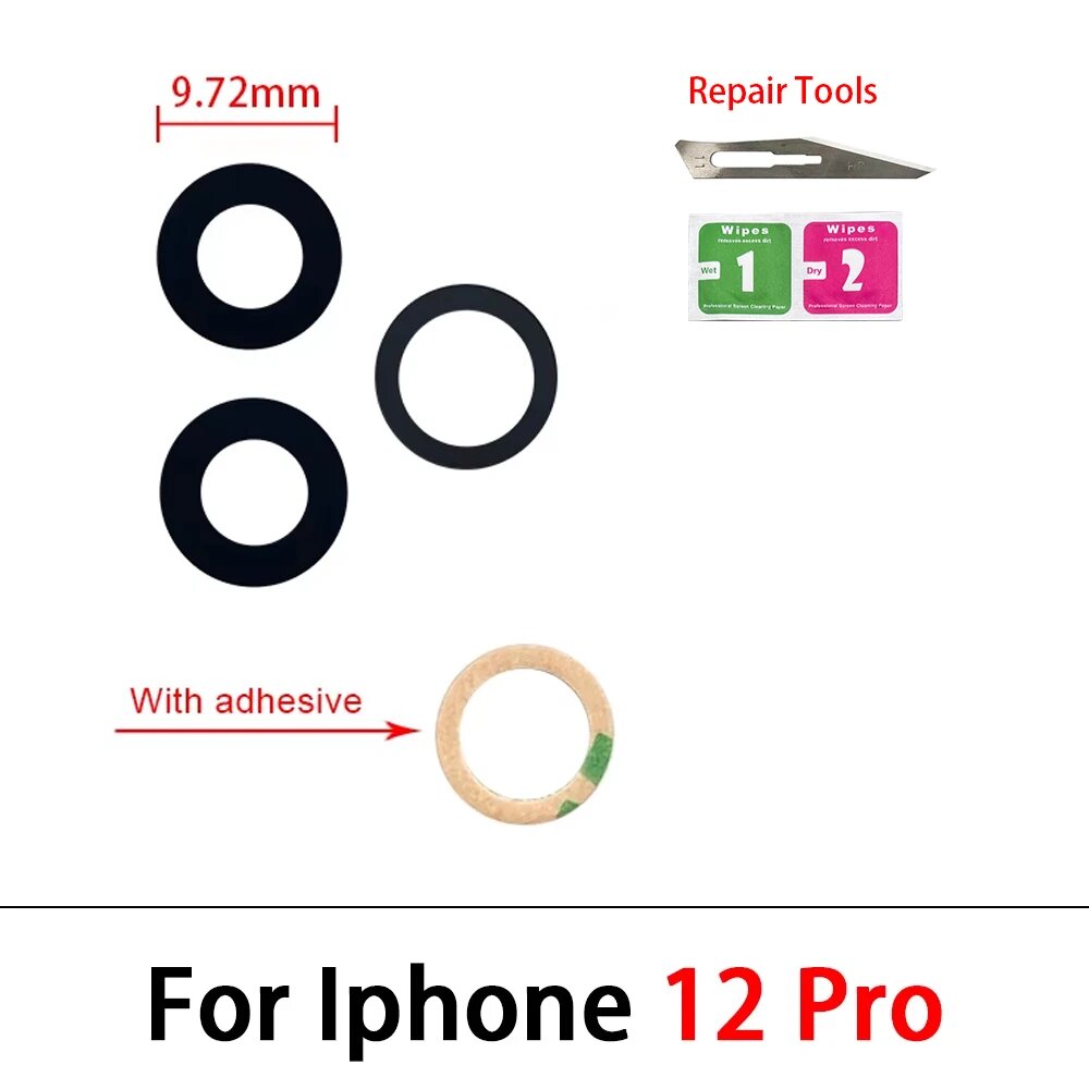 Новый протестирован для iPhone 13 Pro Max 13 mini 14 16 Plus 6s, стеклянная линза For iPhone 12 Pro