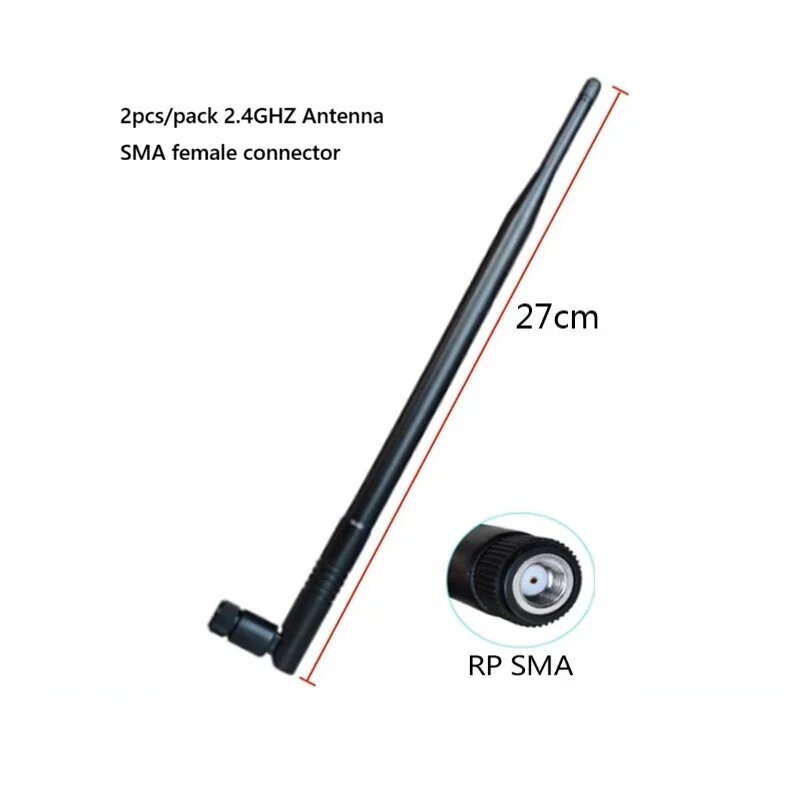 Антенна EOTH 2.4ГГц резиновая всенаправленная 12dBi SMA 2PCS female