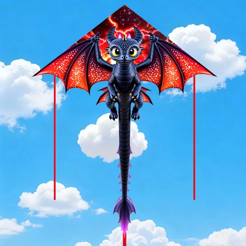 Воздушные змеи «Дракон» из нейлона kite with 100m line