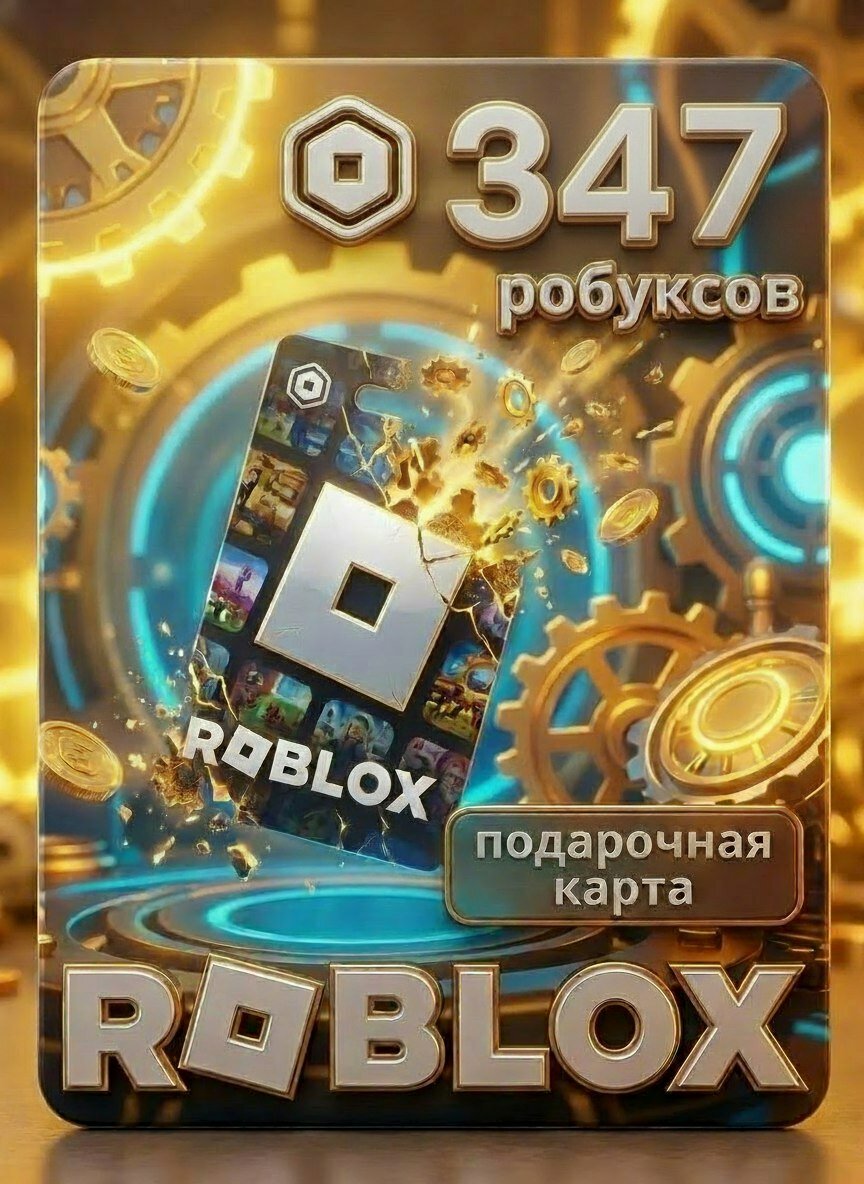 Подарочная карта/ Карта пополнения баланса Roblox роблокс на 347 робуксов Robux