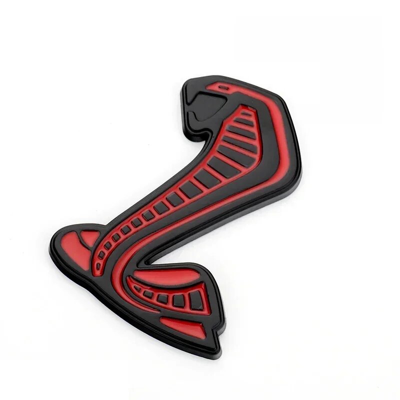 Металлическая эмблема на переднюю решетку автомобиля для Ford Shelby GT500 Mustang Sticker-Red-Right