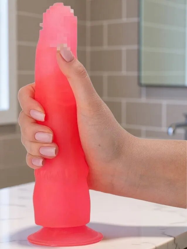 LOVETOY (А-Полимер) Фаллоимитатор гель, 210300, D: 3.5 см, длина: 19.3 см, розовый