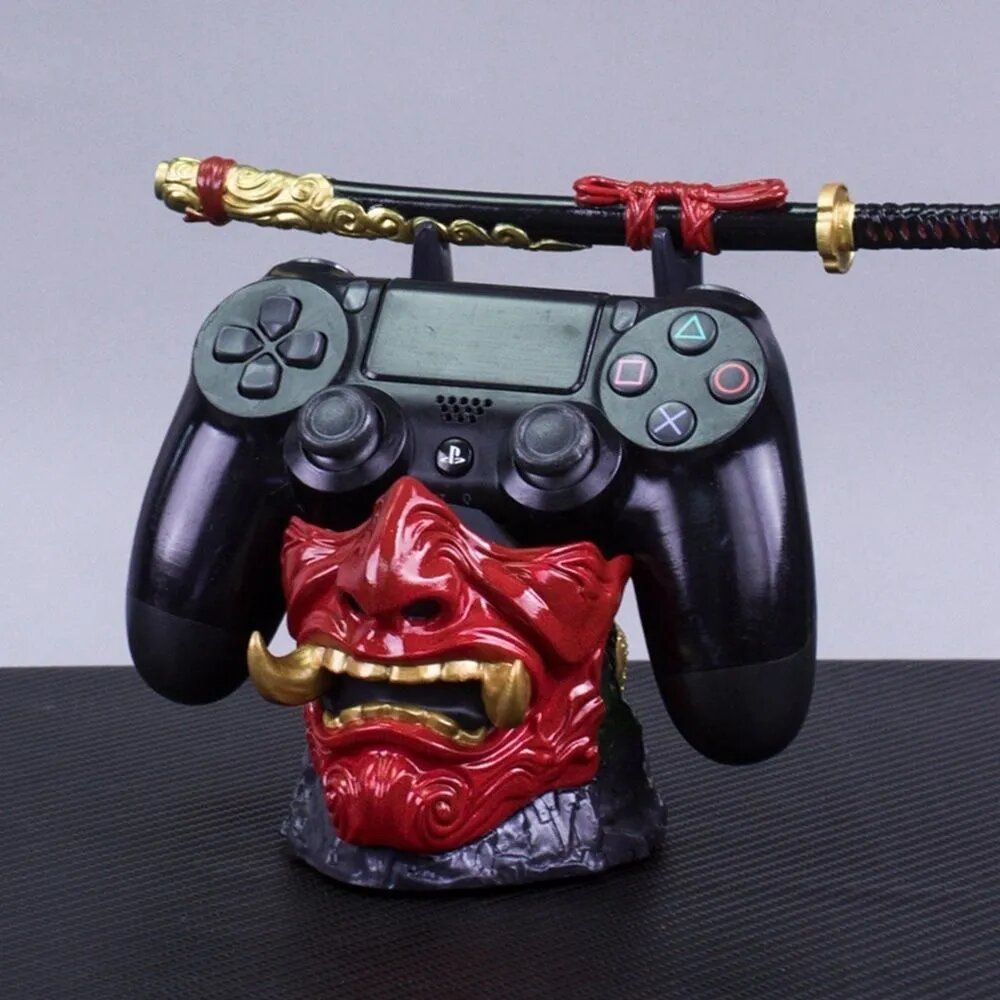 Подставка для геймпада Playstation 4 PS4 Pro Slim Xbox One, маска самурая, держатель