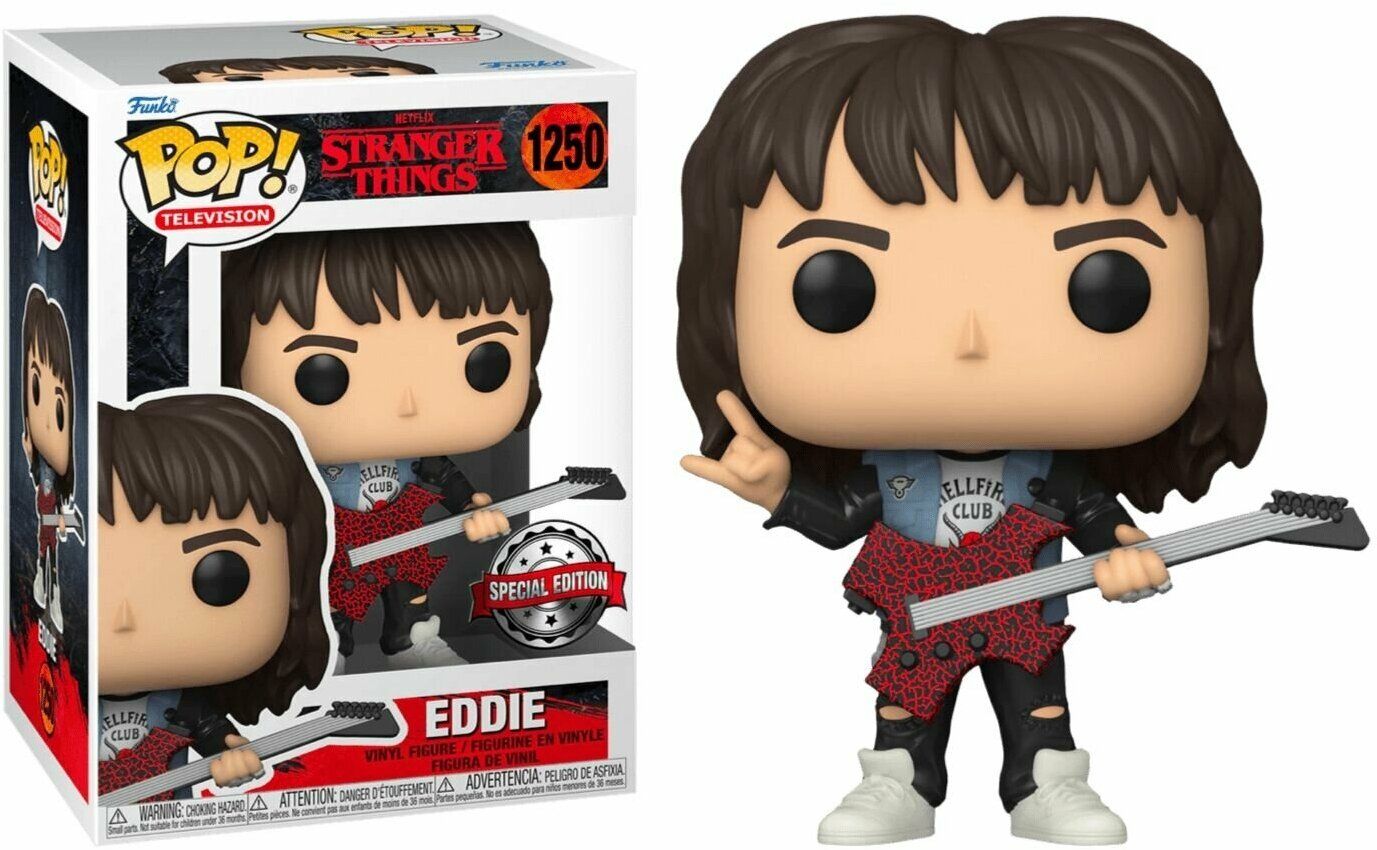 Фигурка Эдди Мансон с гитарой Eddie with Guitar Season 4 из сериала Очень странные дела Stranger Things 1250