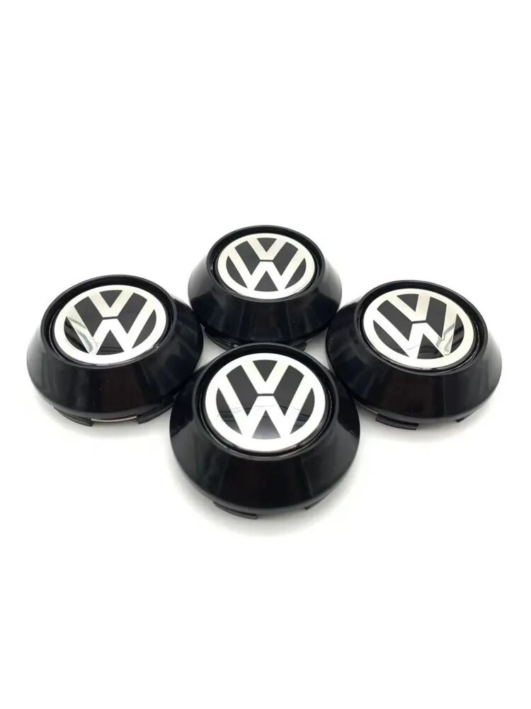 Колпачок на ступицу литого диска на автомобили Volkswagen / фольксваген, размер 60/55 мм, комплект 4 штуки.