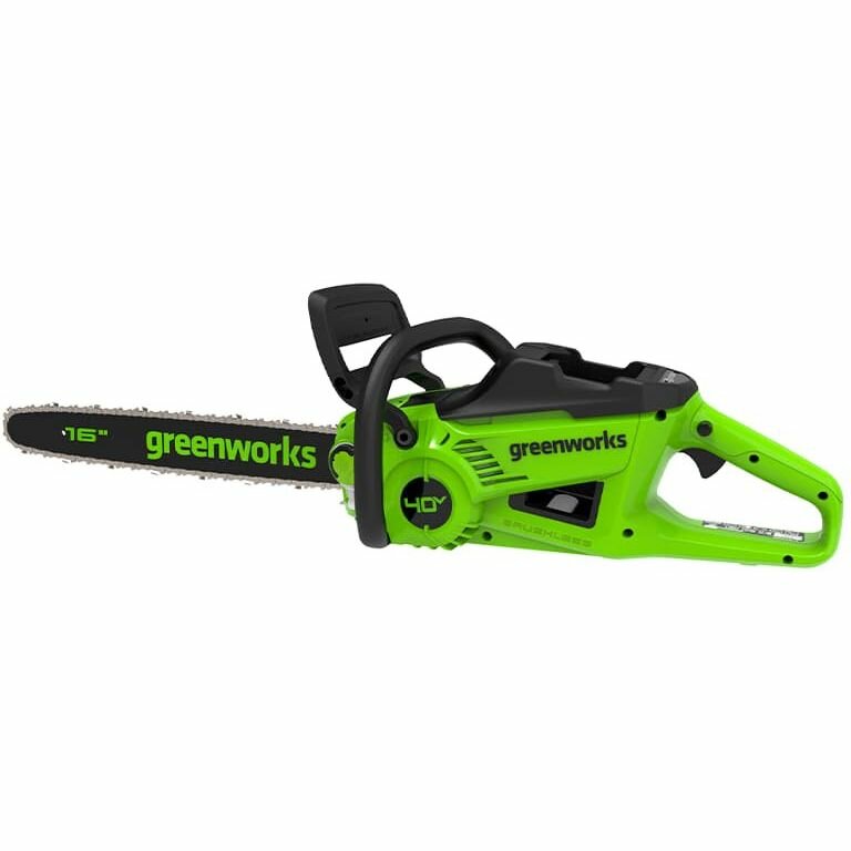 Цепная пила аккумуляторная GreenWorks GD40CS20Xk4, 40V, 40 см, 2000 Вт, бесщеточная, c 1хАКБ 4 Ач И ЗУ (200.