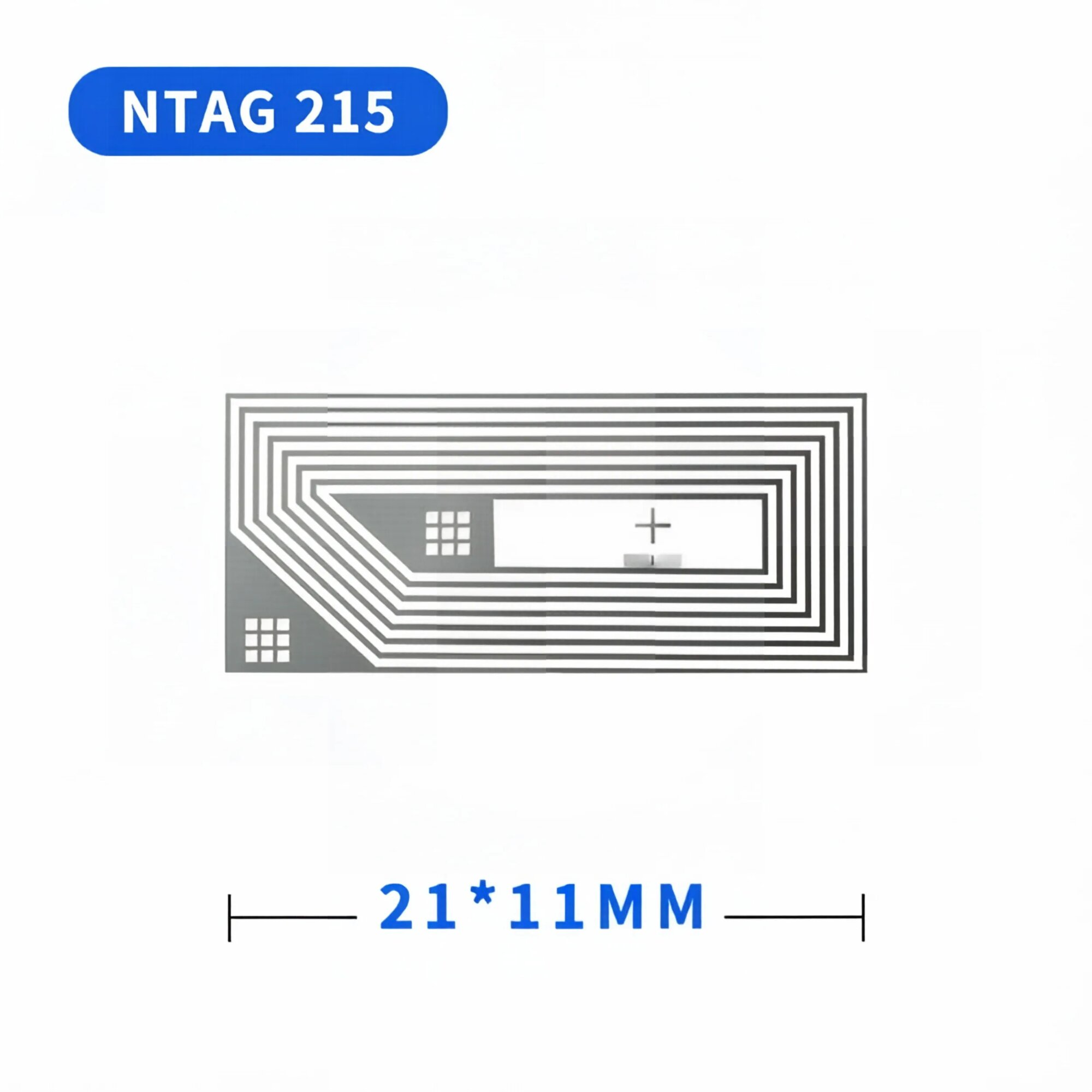 NFC-метки Ntag215, 13,56 МГц, 10 шт. 10pcs N215 wet Inlay
