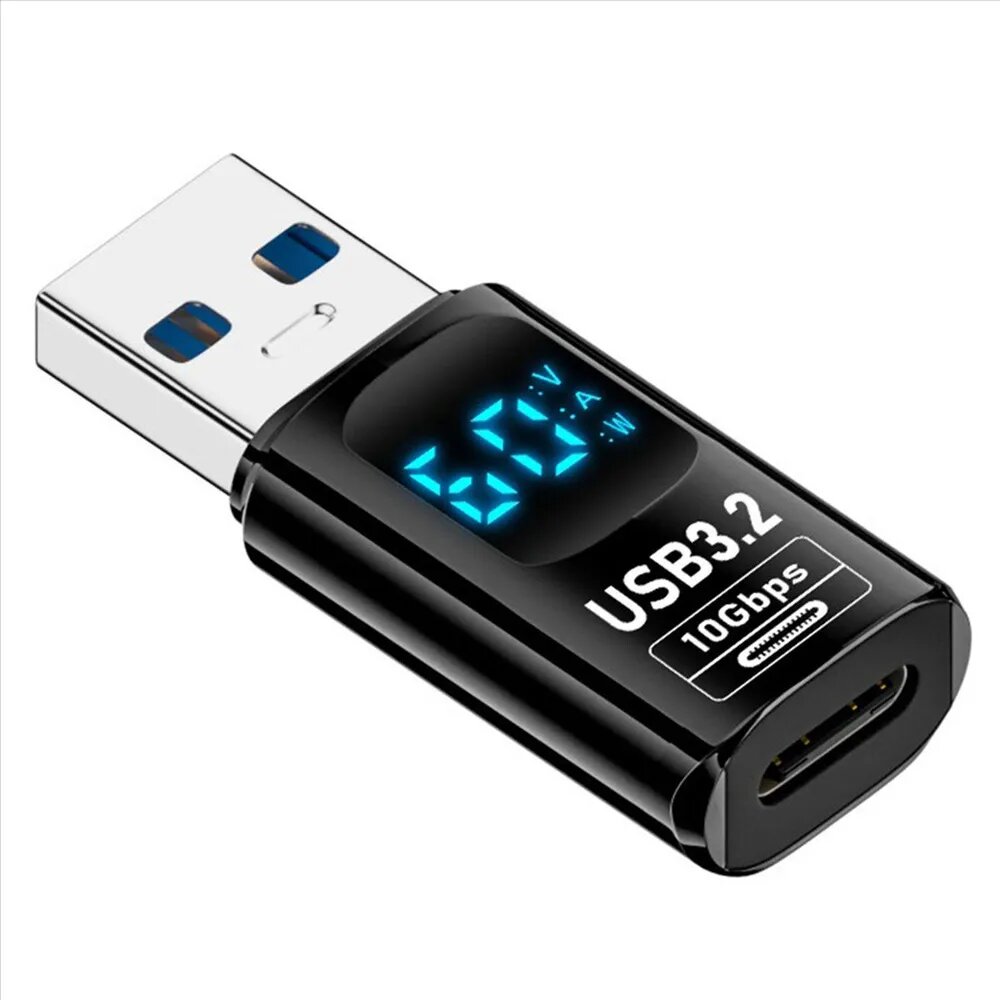 1 Шт. Цифровой Светодиодный Дисплей USB 3.2 Адаптер 10 Гбит/С 36-60 Вт B