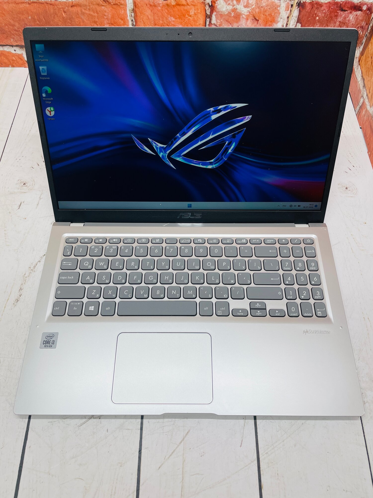 Ноутбук 15,6, Asus F515J, Intel Core i3 1005g1, 6 Gb DDR4, 120 Gb SSD, Intel UHD