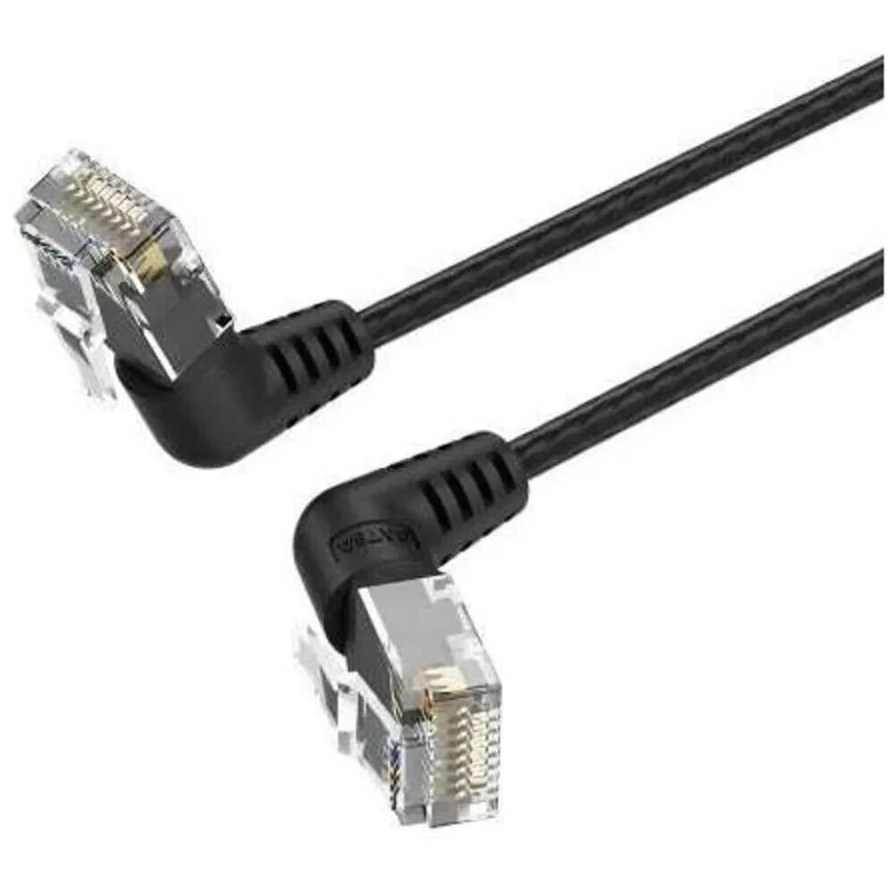 Патч-корд UTP 12м Vention (IBOBM) категория 6a черный угловой