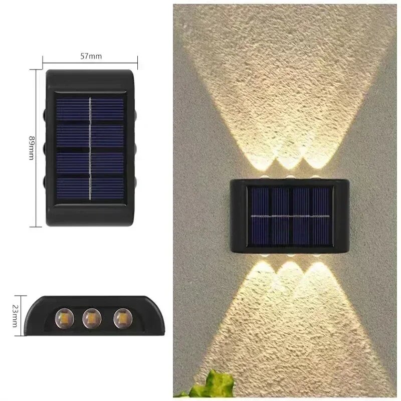 Солнечный светильник Heinast Черный, 6LED-Warm White, 2Pcs