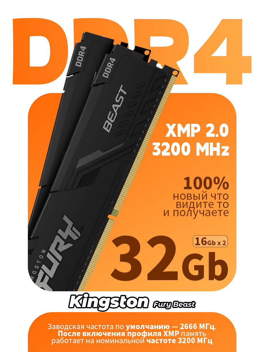 Оперативная память DDR4 32 ГБ DIMM