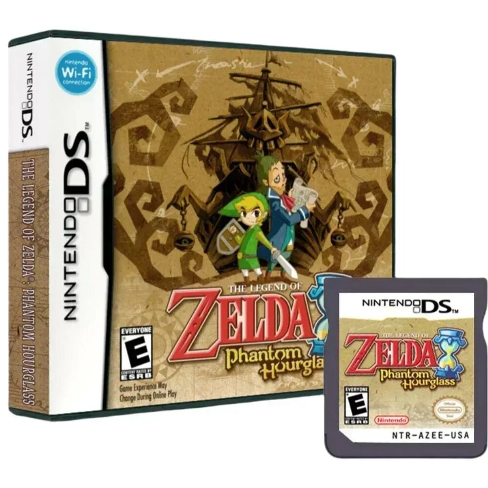 Игра The Legend of Zelda: Phantom Hourglass для Nintendo DS, Английская версия картридж с цветной коробкой