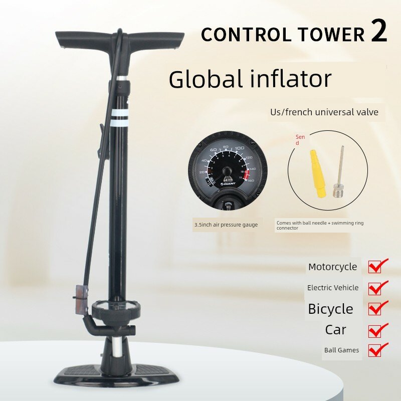 TOWER-2 универсальный насос для велосипедов с умным клапаном и манометром