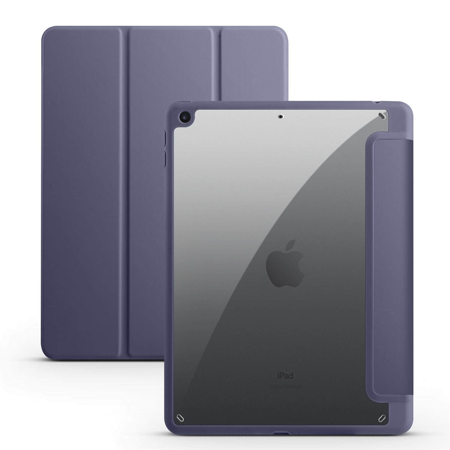 Чехол iPad 5 (2017) / iPad 6 (2018) 9.7" с держателем для Apple Pencil (PC) лавандовый