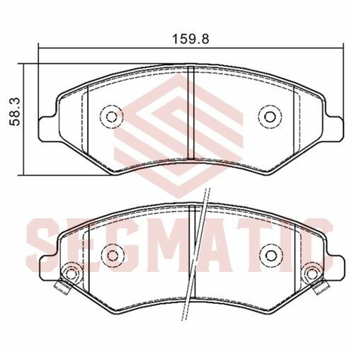 Колодки тормозные дисковые segmatic Segmatic SGBP2916