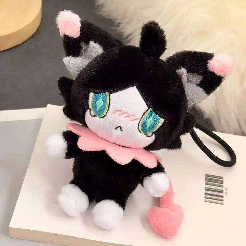 Plush toy roco kingdom with pp cotton filling for kids and teens, black pink