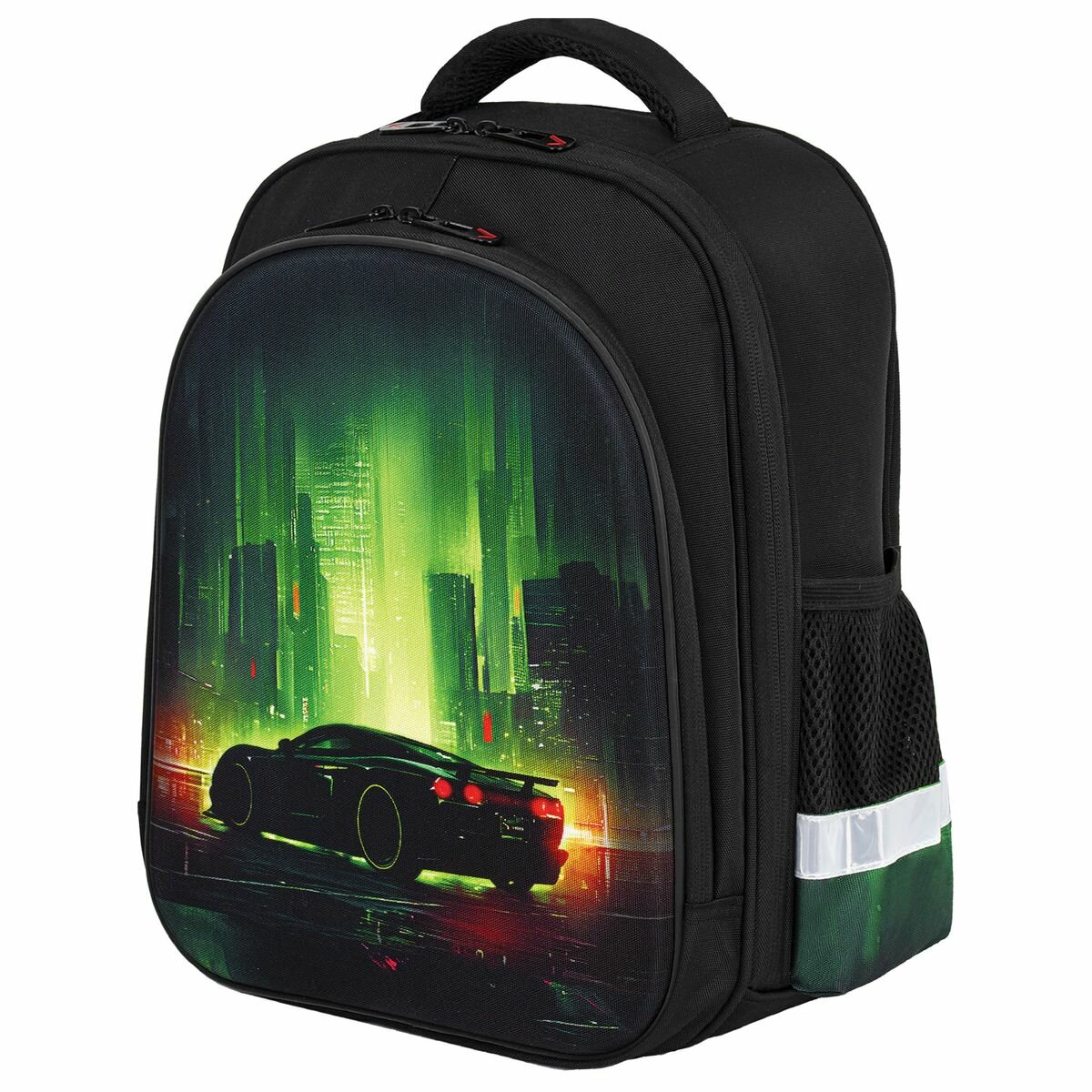 Ранец школьный Brauberg Kids STANDARD, 2 отделения, "Green city", 36х28х14см, 274428 (274428)