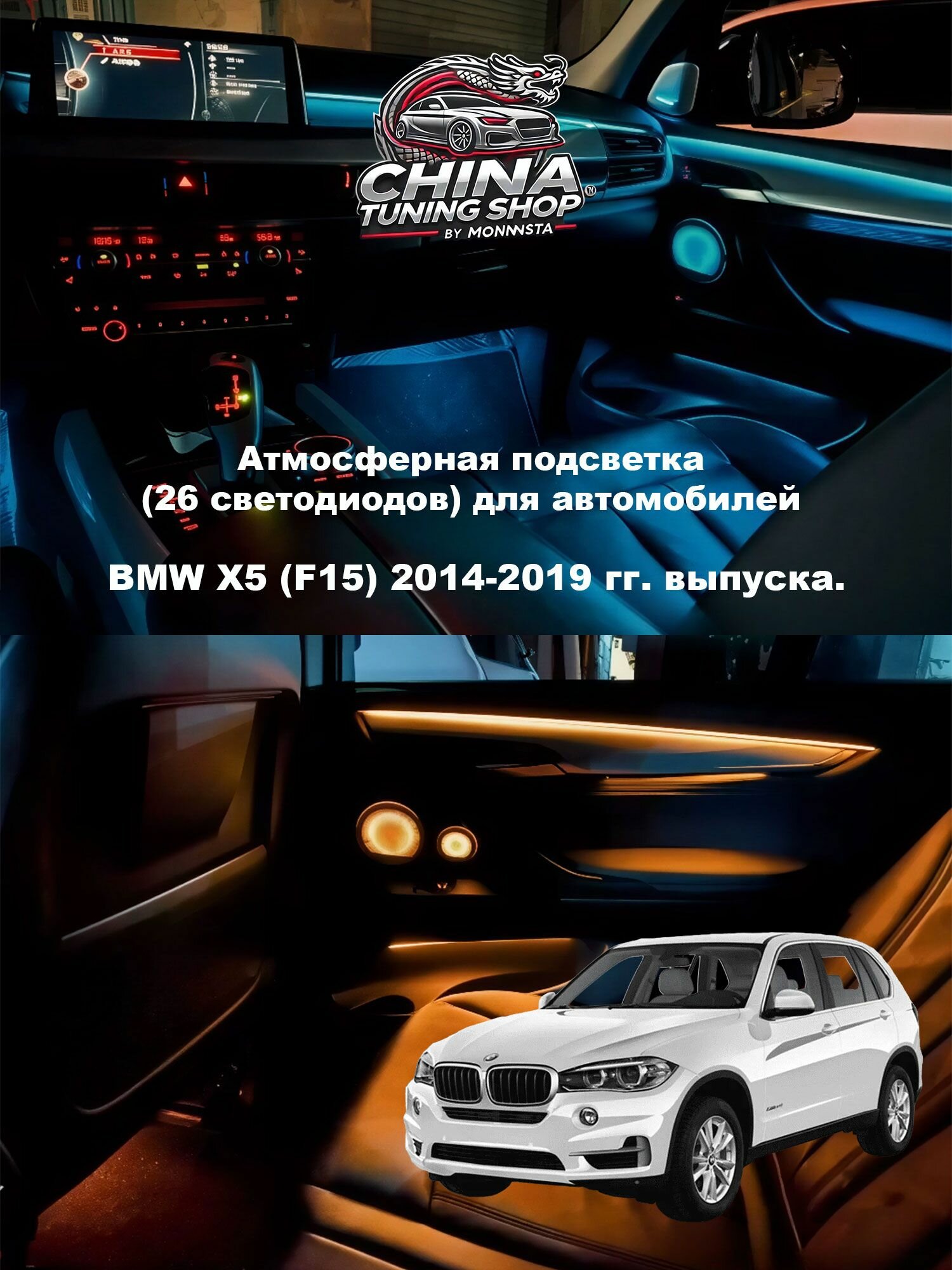 Контурная подсветка для BMW X5 F15, 1 комплект