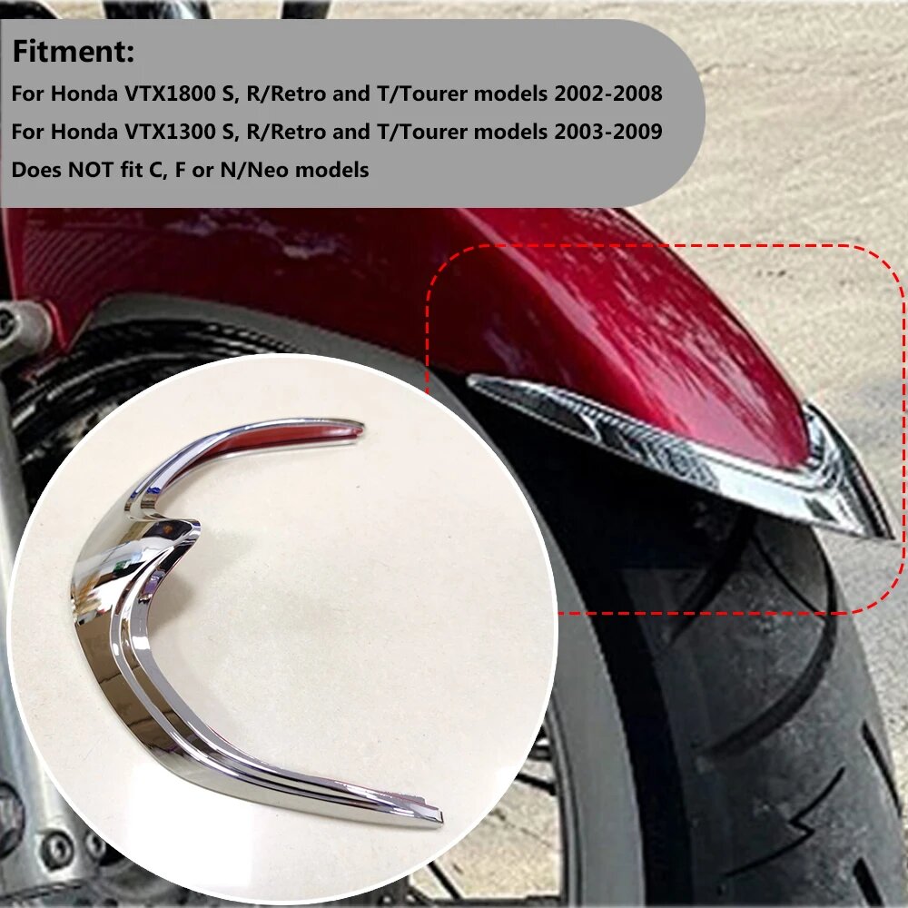 Декоративная накладка на передний брызговик для Honda VTX1300 VTX1300S VTX1300R VTX1300T 2003-2009 2004 2005 2006 2007 2008