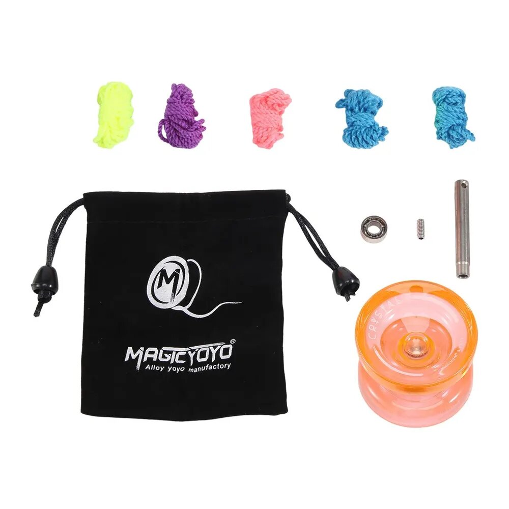 MAGICYOYO K2 Plus Crystal Responsive Yoyo, Yo-Yo двойного назначения с заменяемым неотзывчивым подшипником для Intermediate, оранжевый