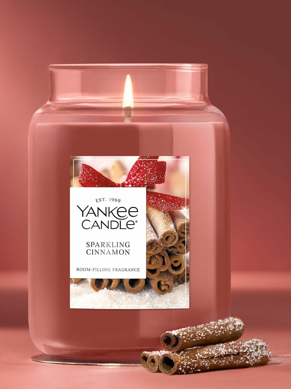Ароматическая свеча Yankee Candle Original Large Jar Sparkling Cinnamon (623гр)