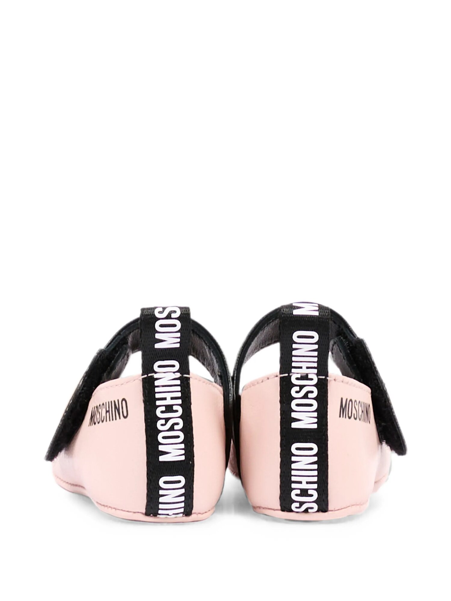 Балетки MOSCHINO Teddy bear touch-strap ballet flats, размер 18 — фото 1