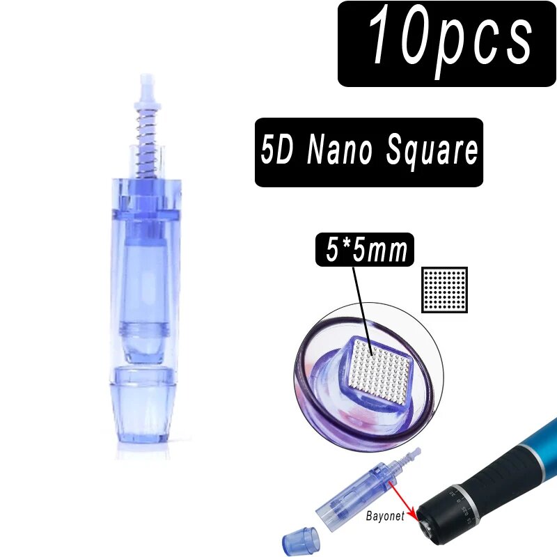 10шт картриджей Dr.pen Ultima A1 5D Nano Square