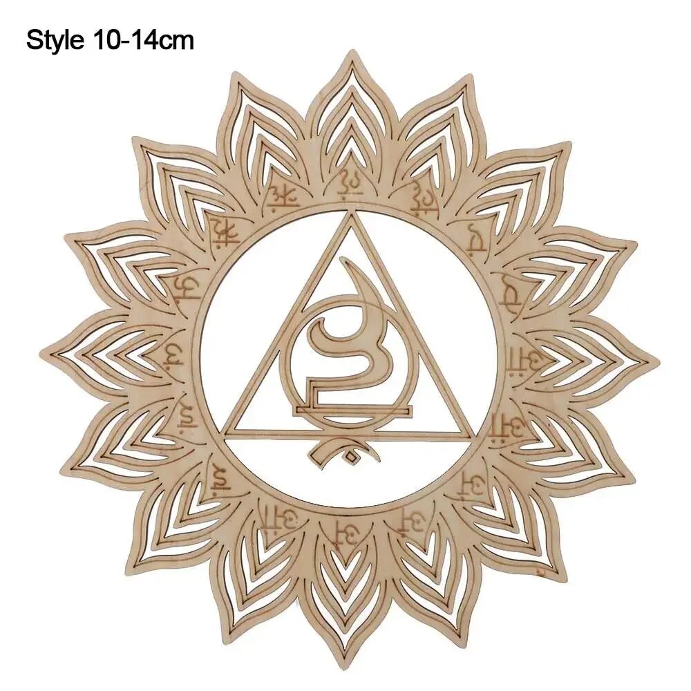 Деревянная подставка цветок жизни Style 10-14cm 01
