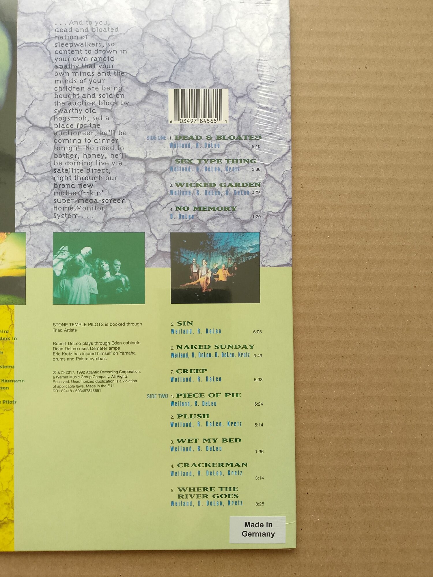 Винил Stone Temple Pilots - Core (LP) — фото 1