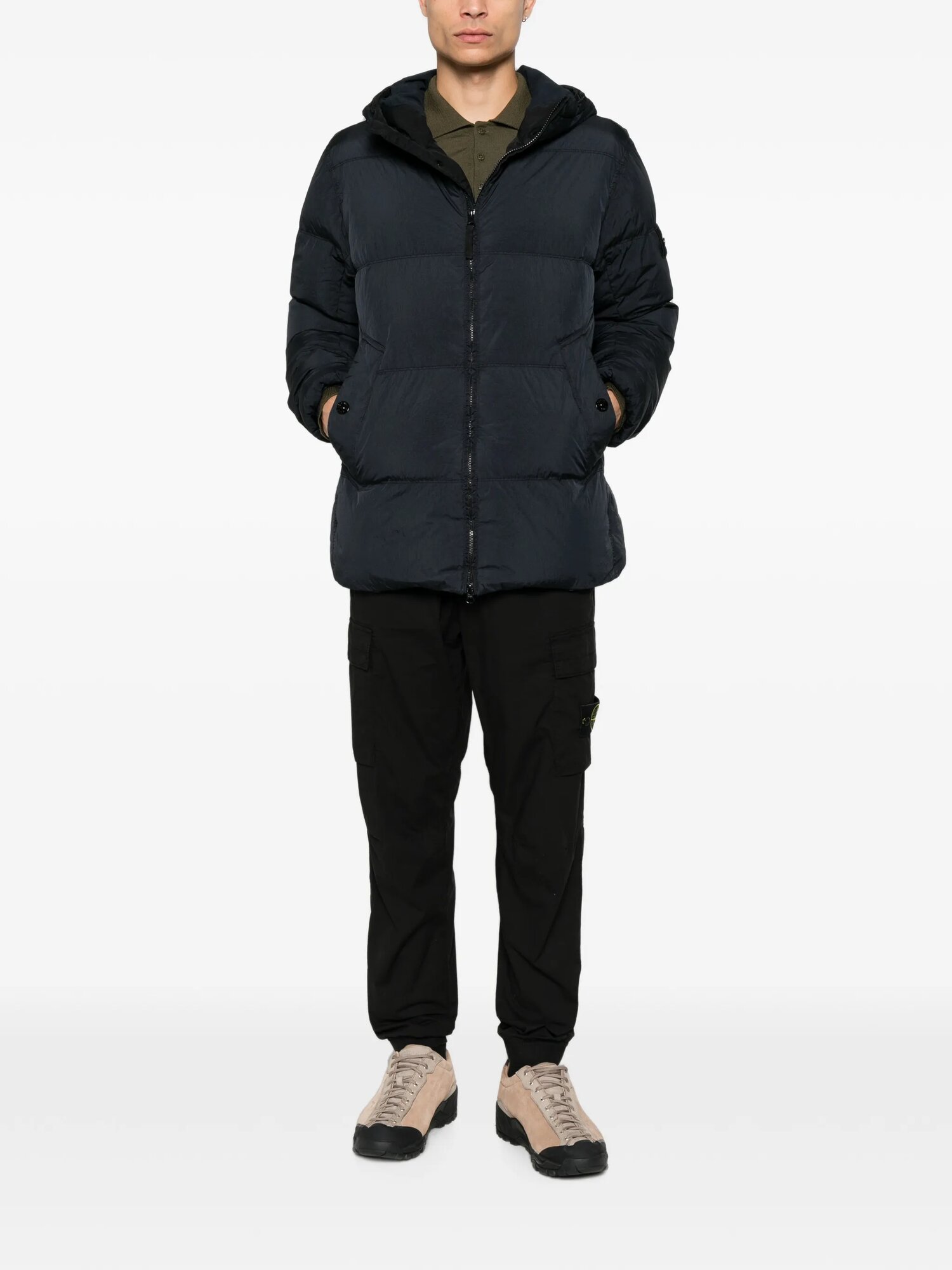 Куртка Stone Island Compass-patch quilted jacket, размер S — фото 1