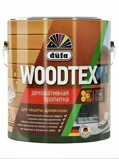 ЛКМ по дереву, DUFA, WOODTEX (пропитка для защиты древесины), Рябина, 3 л