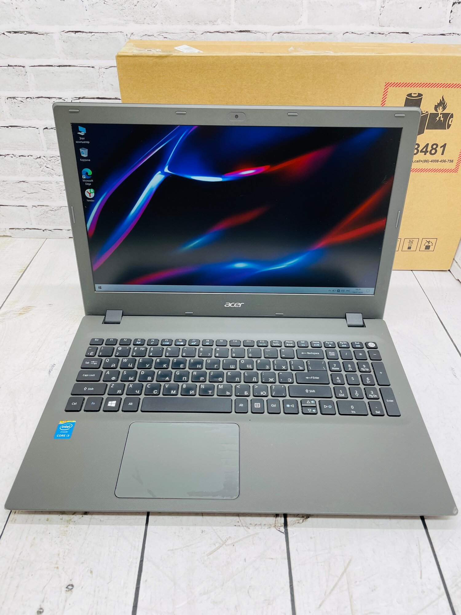 Ноутбук 15,6, Acer E5-573, Intel Core i3 5005U, 4 Gb DDR3, 240 Gb SSD, Intel HD Graphics 5500