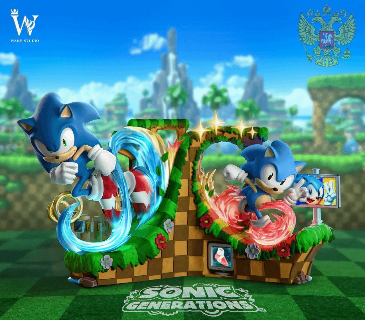 Sonic the Hedgehog/Небольшие скульптуры, подарки для детей - Wake Studio