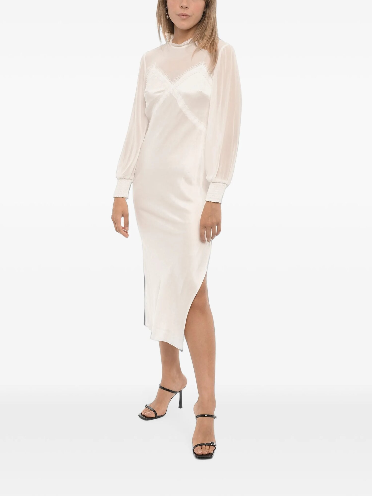 Платье Bailey lace-trim midi dress