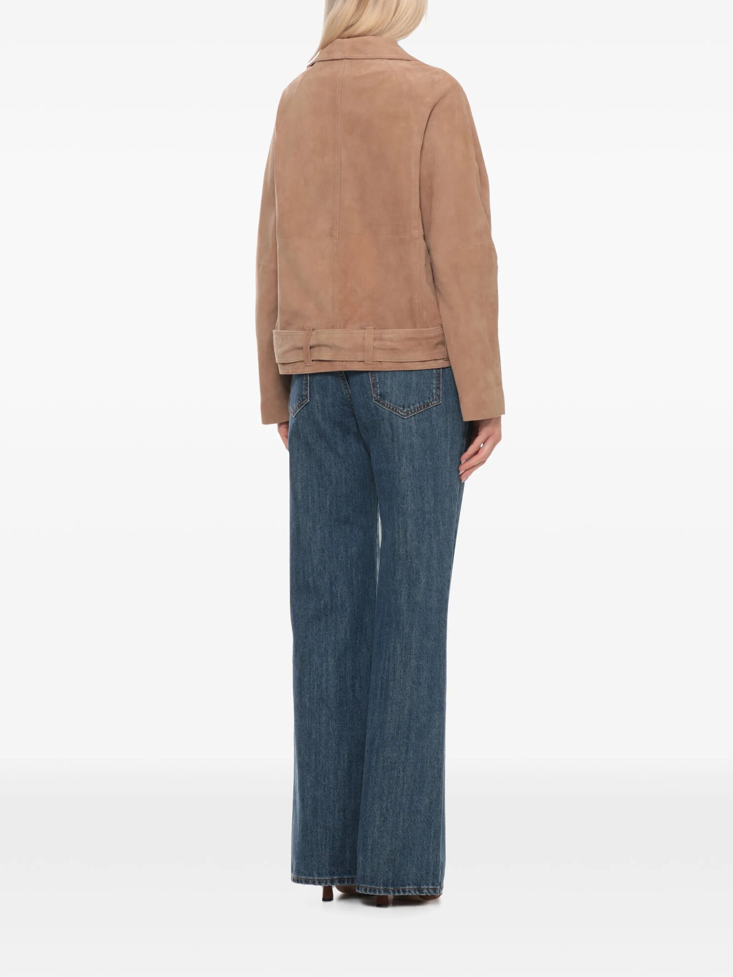 Куртка Marella Belted suede jacket, размер 42 — фото 1