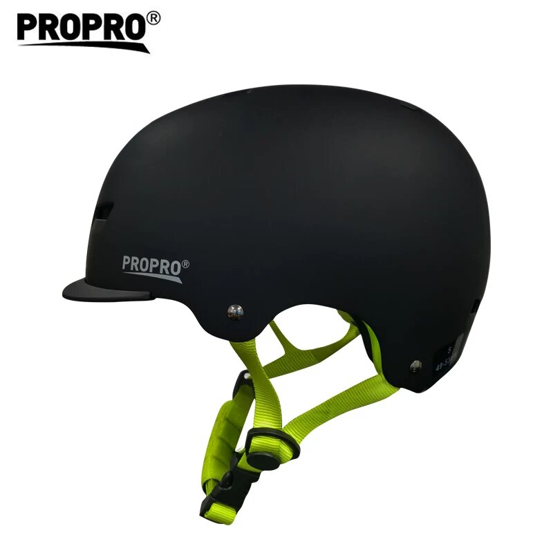 PROPRO Резиновый шлем для ледового катания для подростков — черный, средний размер защитное снаряжение