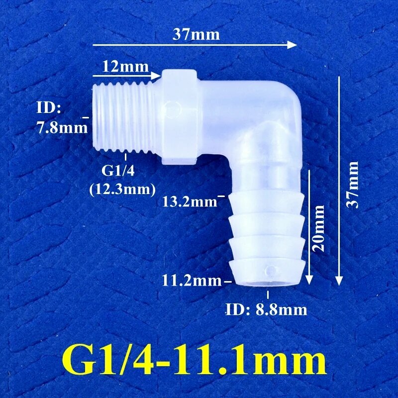 SgooHan пищевой полипропилен пагода локтевой соединитель G1/8~3/8