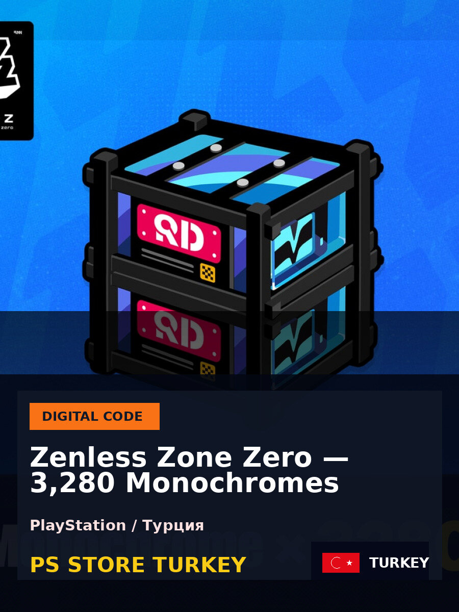 Zenless Zone Zero — 3,280 Monochromes PS5 — PlayStation Store Турция, цифровая версия