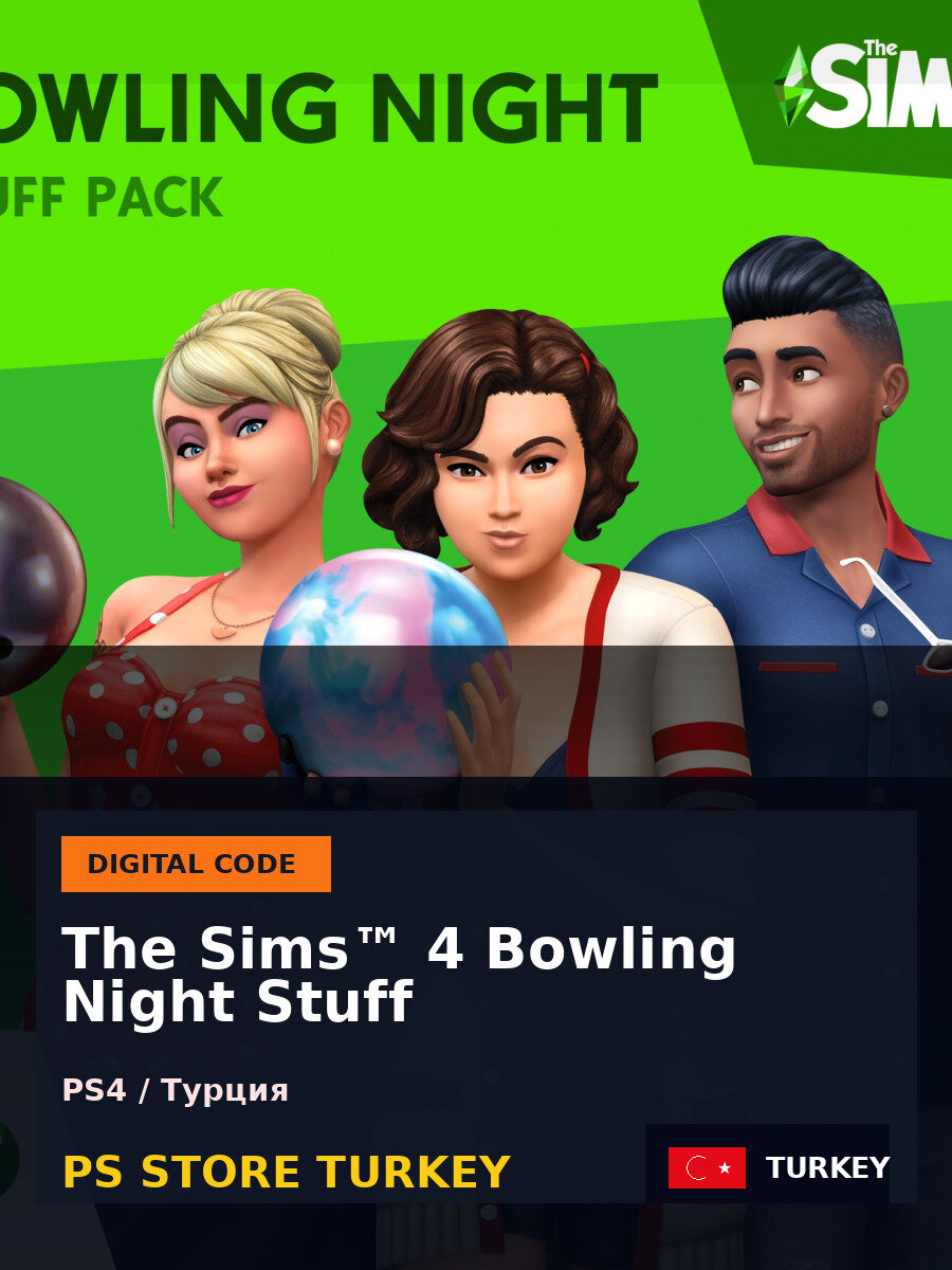 The Sims™ 4 Bowling Night Stuff PS4 — PlayStation Store Турция, цифровая версия