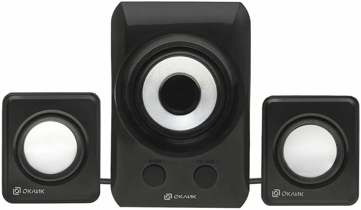 Колонки Oklick OK-420 2.1 черный 11Вт