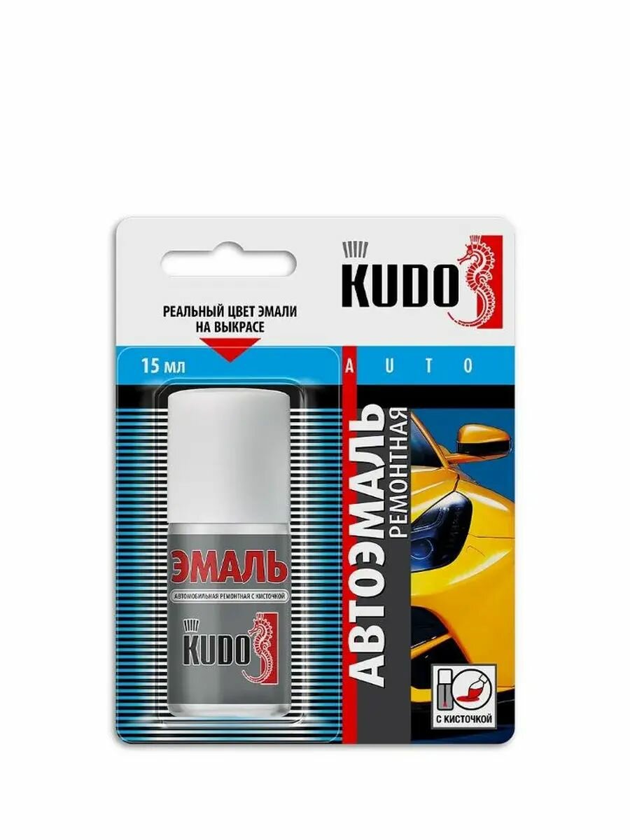 Эмаль с кисточкой KUDO CHERY BK CHERY WHITE (15 мл) KU-74002